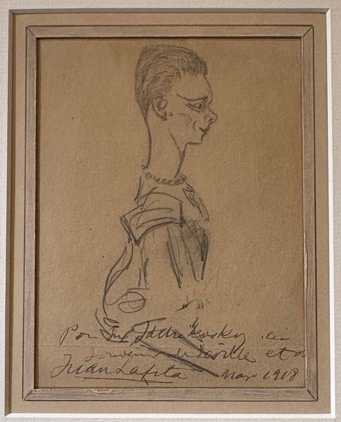 Jean Lafitte | Portrait of dancer Stanislas Idziakowski (1918) | MutualArt