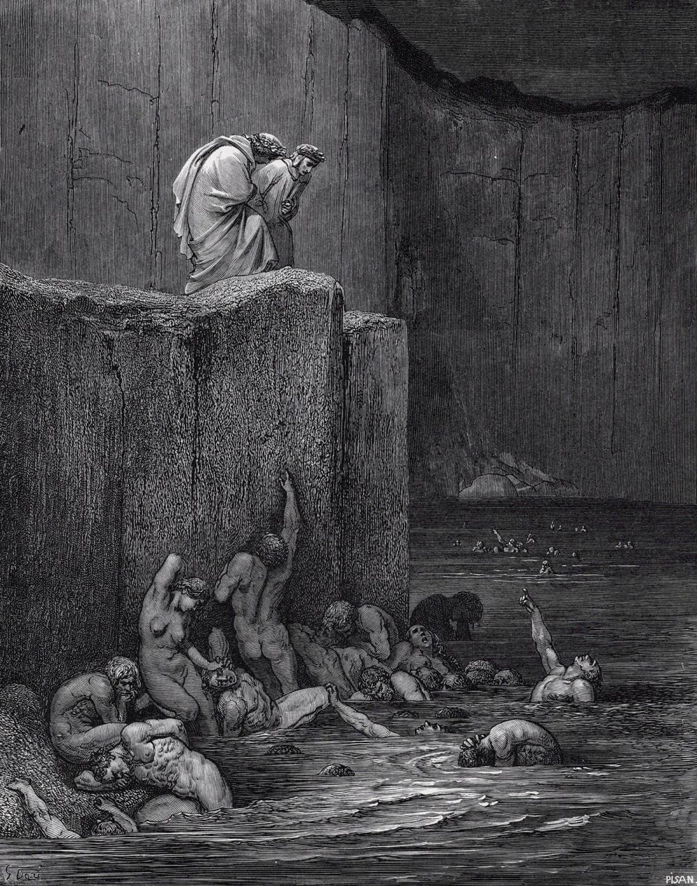 Gustave Doré | The Punishment Of Flatterers (1880) | MutualArt