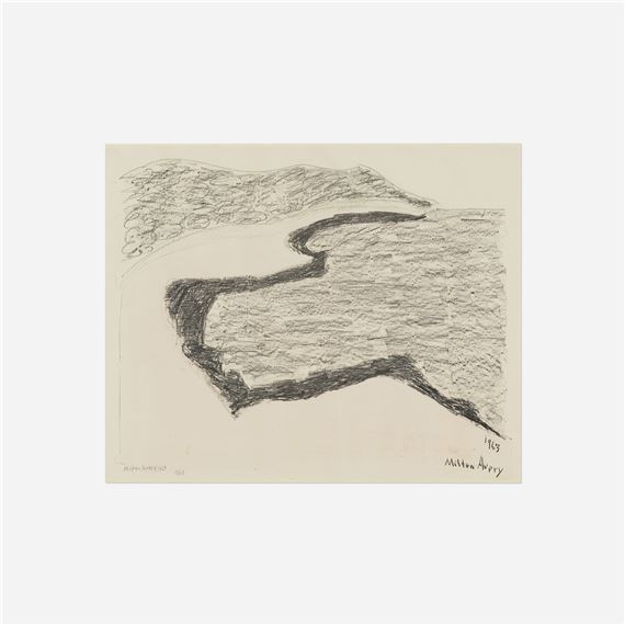 Milton Avery | Gray Sea (1963) | MutualArt