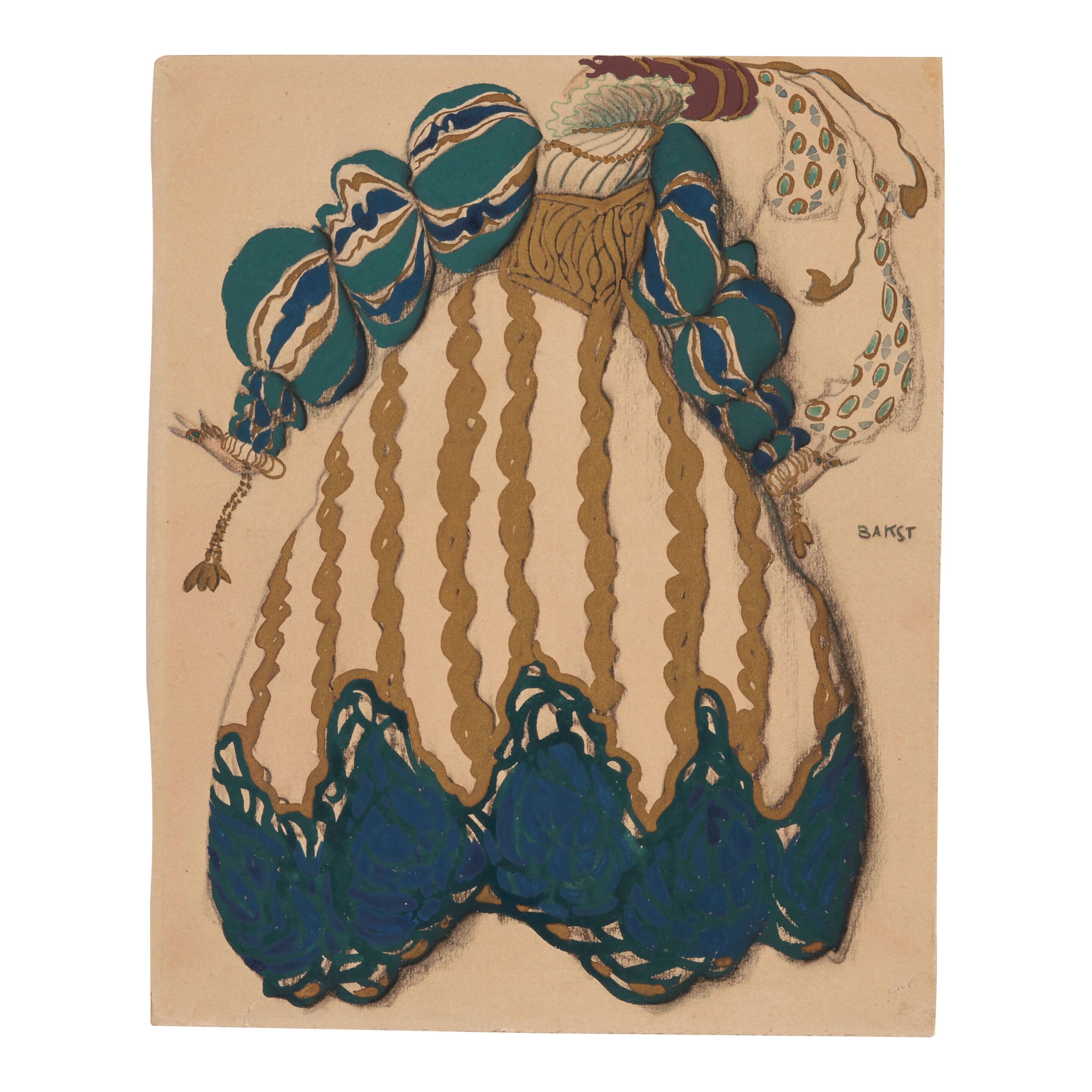 Leon Bakst | Costume Design for theLa Legende de Joseph | MutualArt
