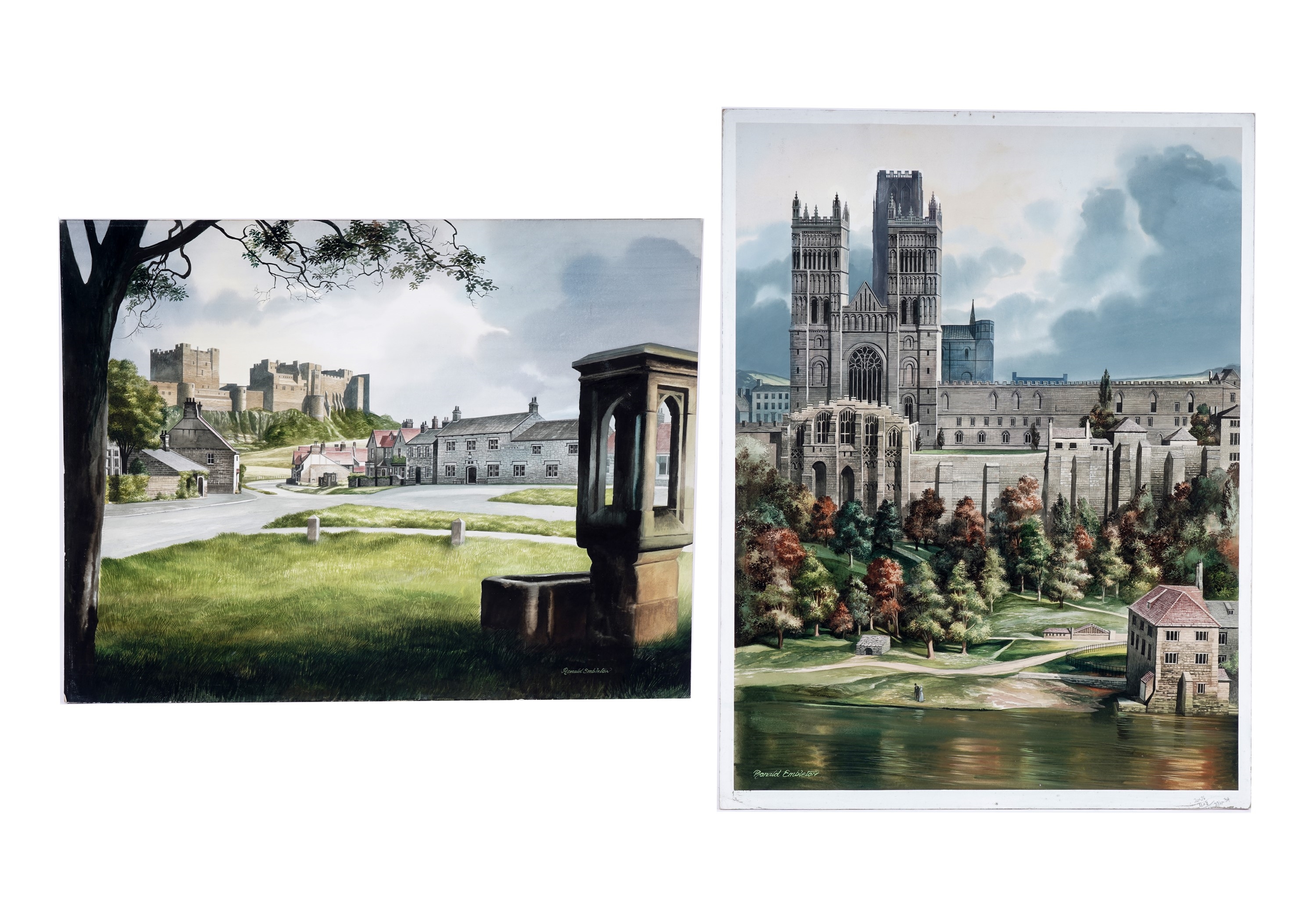 Ron Embleton | Views of Bamburgh and Durham | MutualArt