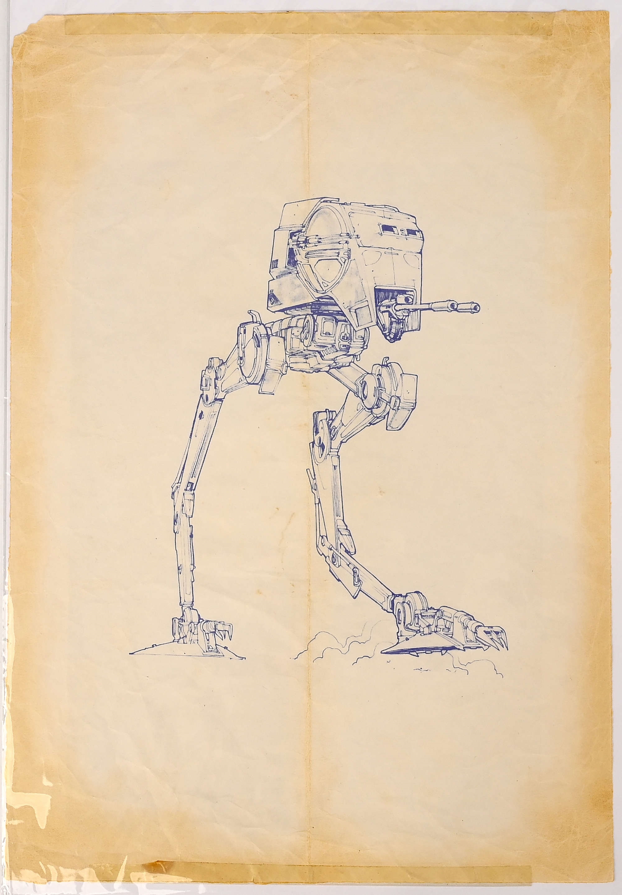 Joe Johnston | Original pre production printed dyeline artwork of a ...