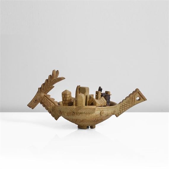 Ian Godfrey | Phoenix Cup with Village (Circa 1989) | MutualArt