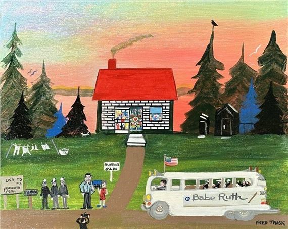 Fred Trask | HEADING BACK HOME BABE RUTH | MutualArt