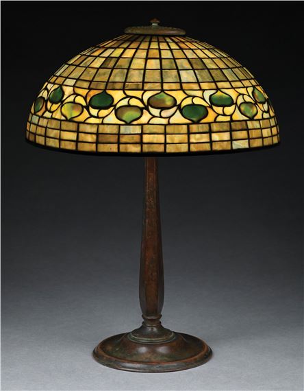 Tiffany Studios | ACORN LEADED GLASS TABLE LAMP | MutualArt