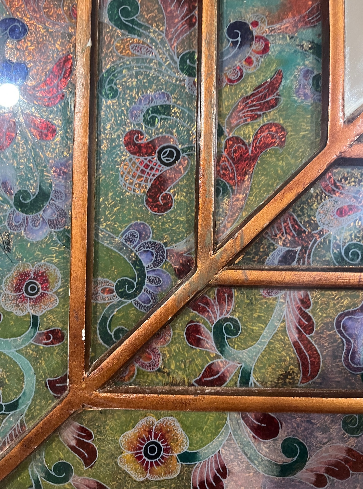 Robert M. Weiss | Reverse Painted Mirror | MutualArt