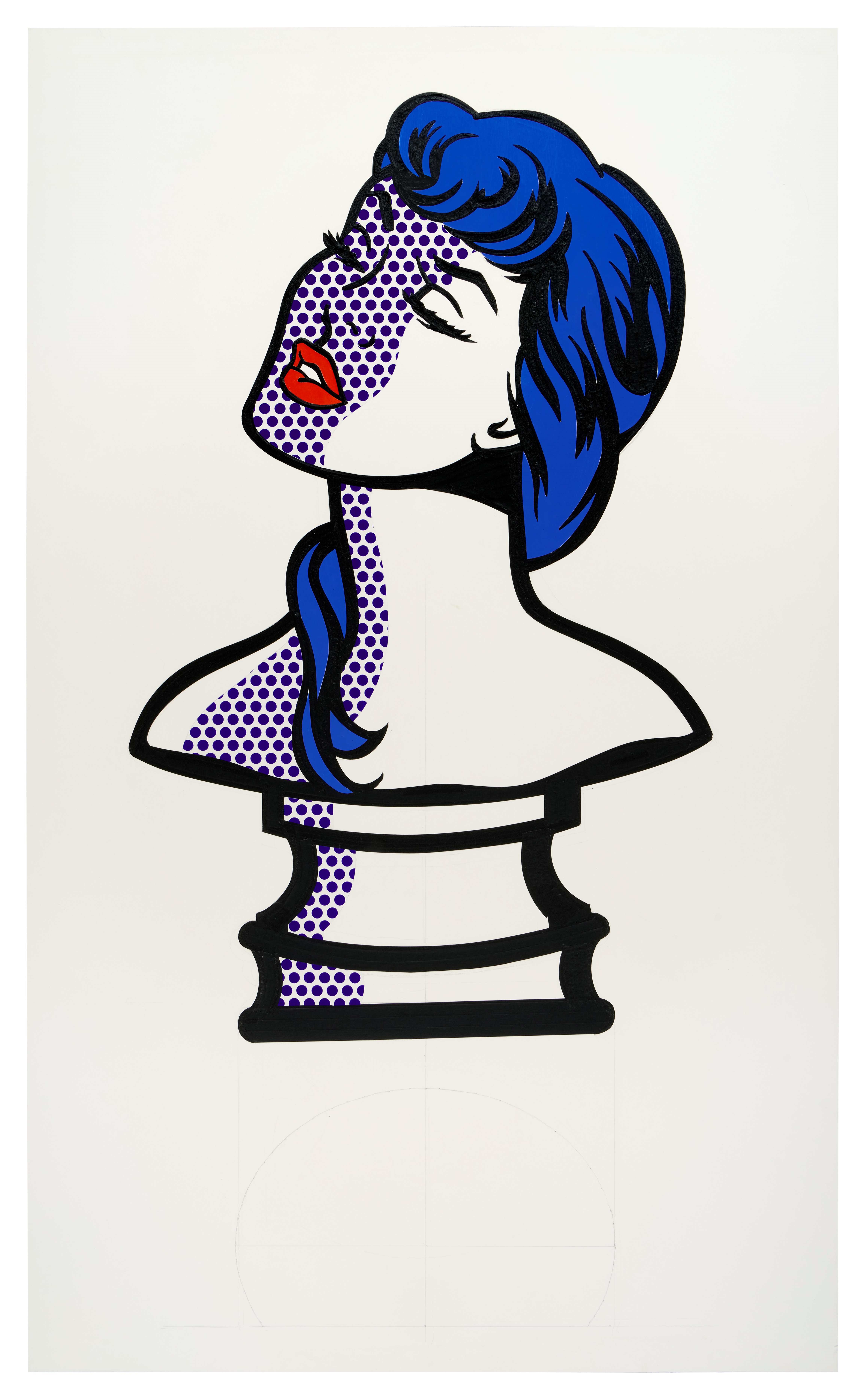 Roy Lichtenstein | Woman: Sunlight, Moonlight (Study (1995) | MutualArt