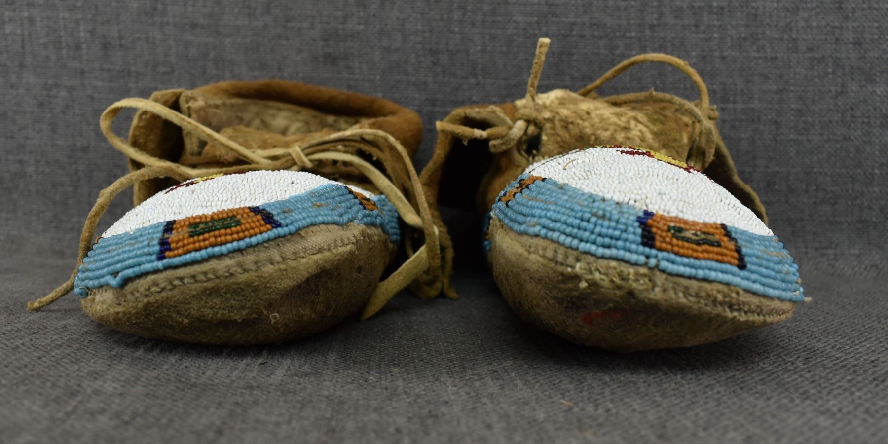 Native American School, 20th Century | Plains Moccasins | MutualArt