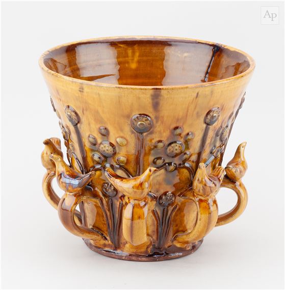 Doug Fitch | wassail pot with handles surmounted by birds | MutualArt