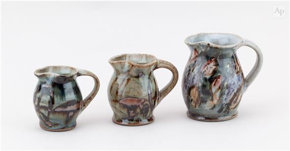 Peter Arnold | Graduated trio of small stoneware jugs | MutualArt