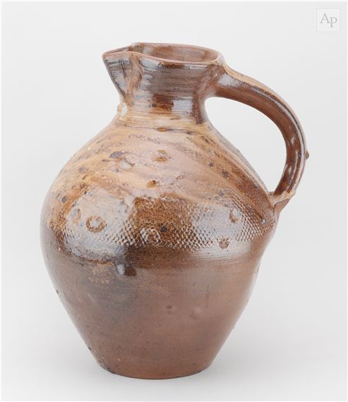 Svend Bayer | large wood fired stoneware bellied jug with impressed ...