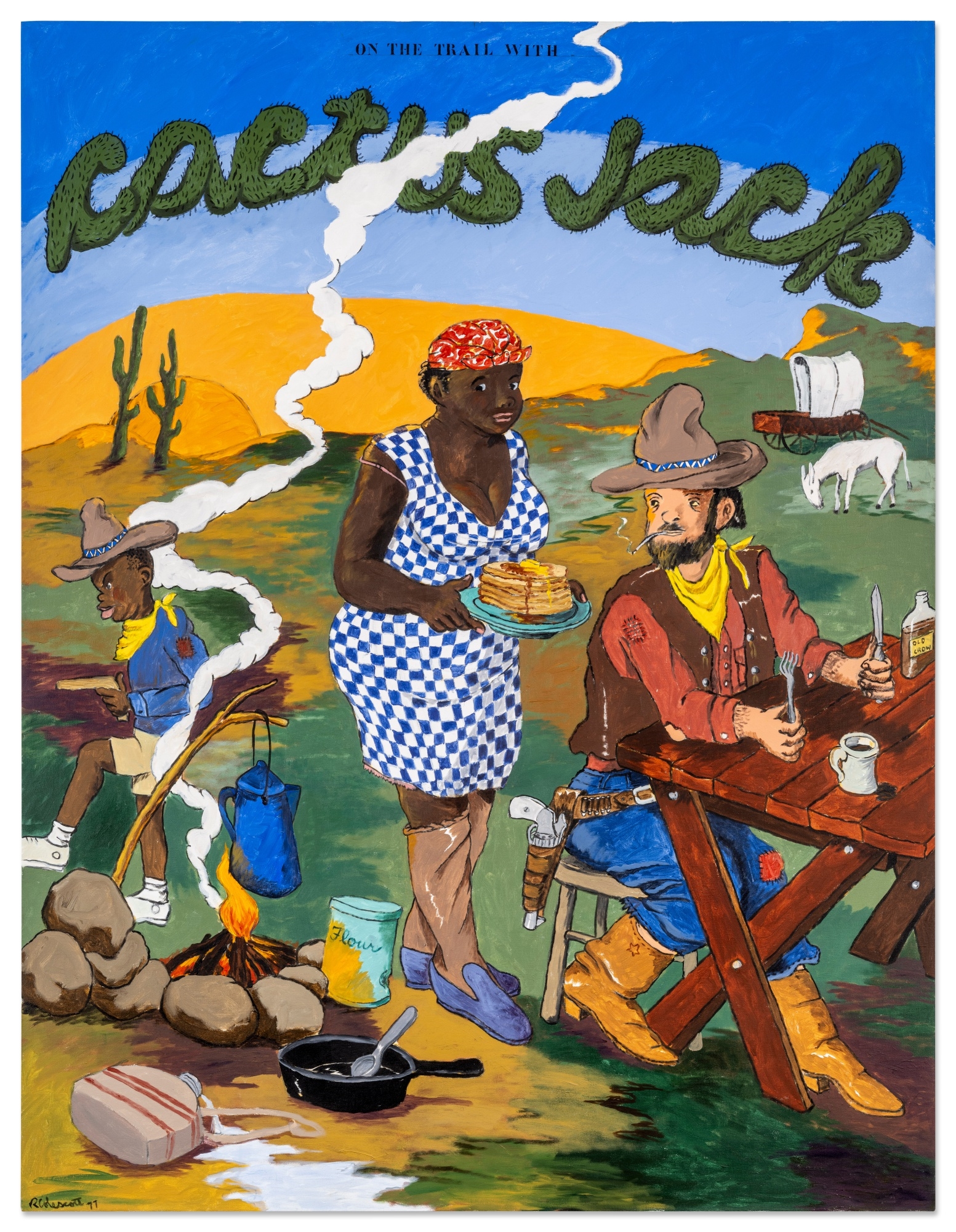 Robert Colescott | Cactus Jack (1977) | MutualArt