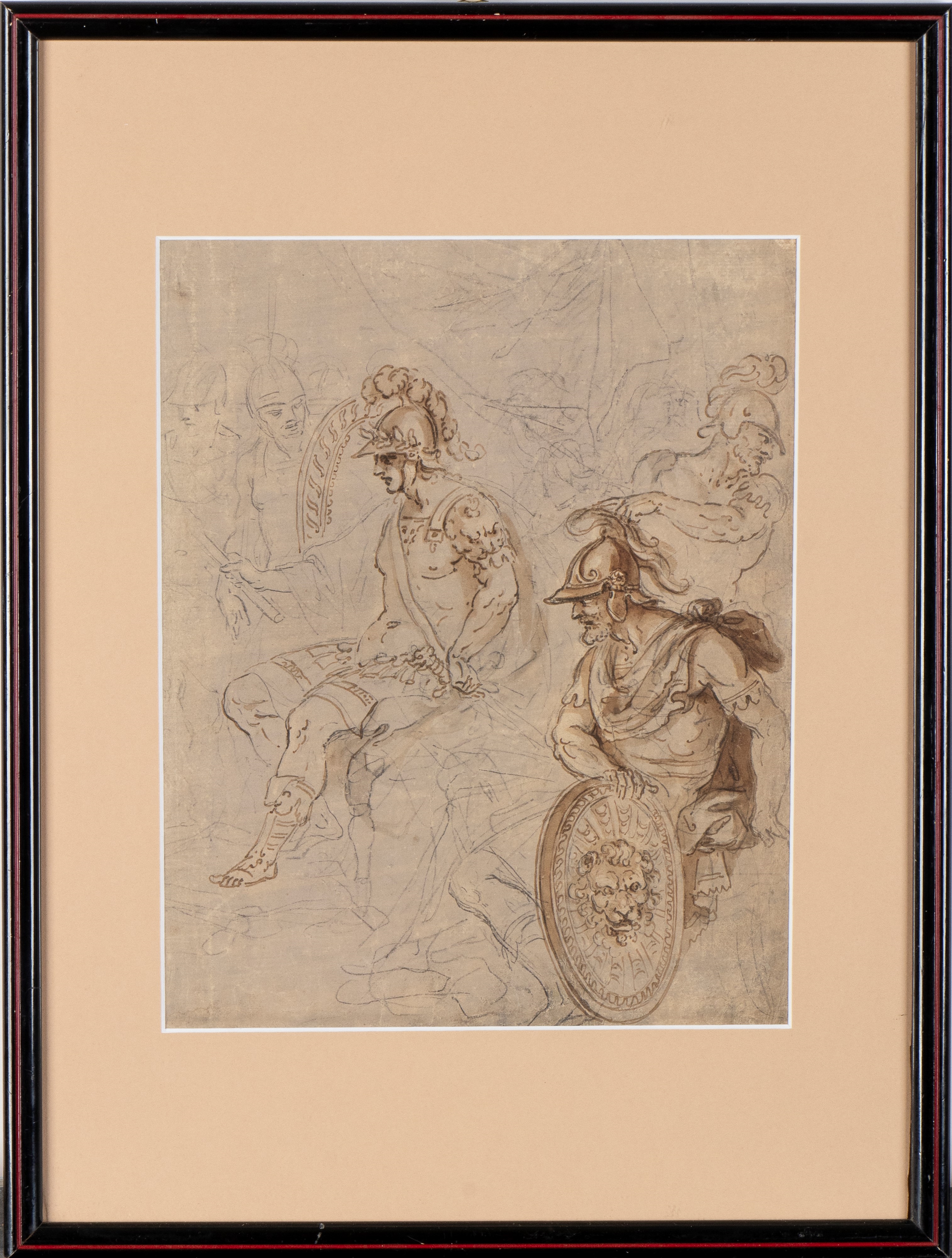Bolognese School, 17th Century | Study for Figures of Soldiers (18th ...