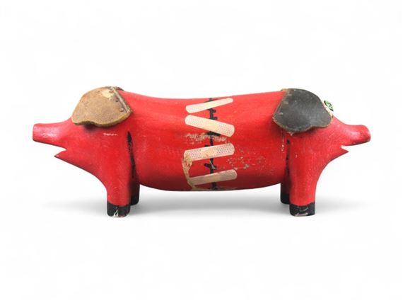 Kerras Jeffrey | Two Headed Pig Carving | MutualArt