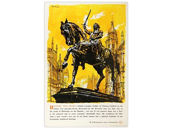 John Finnie | Richard the Lion Heart Underground London Poster | MutualArt