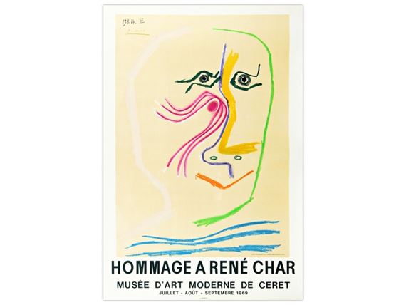 Pablo Picasso | Hommage Rene Char Exhibition Poster (1969) | MutualArt