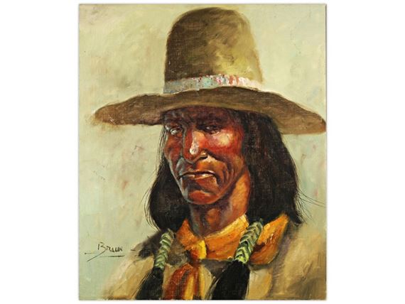 Jorge Tarallo | Portrait of a Native American Man | MutualArt