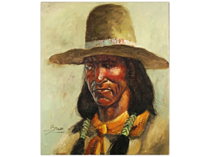 Jorge Tarallo | Portrait of a Native American Man | MutualArt