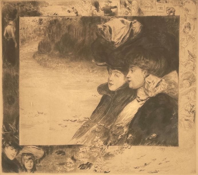 François Clément Sommier | Deux élégantes | MutualArt