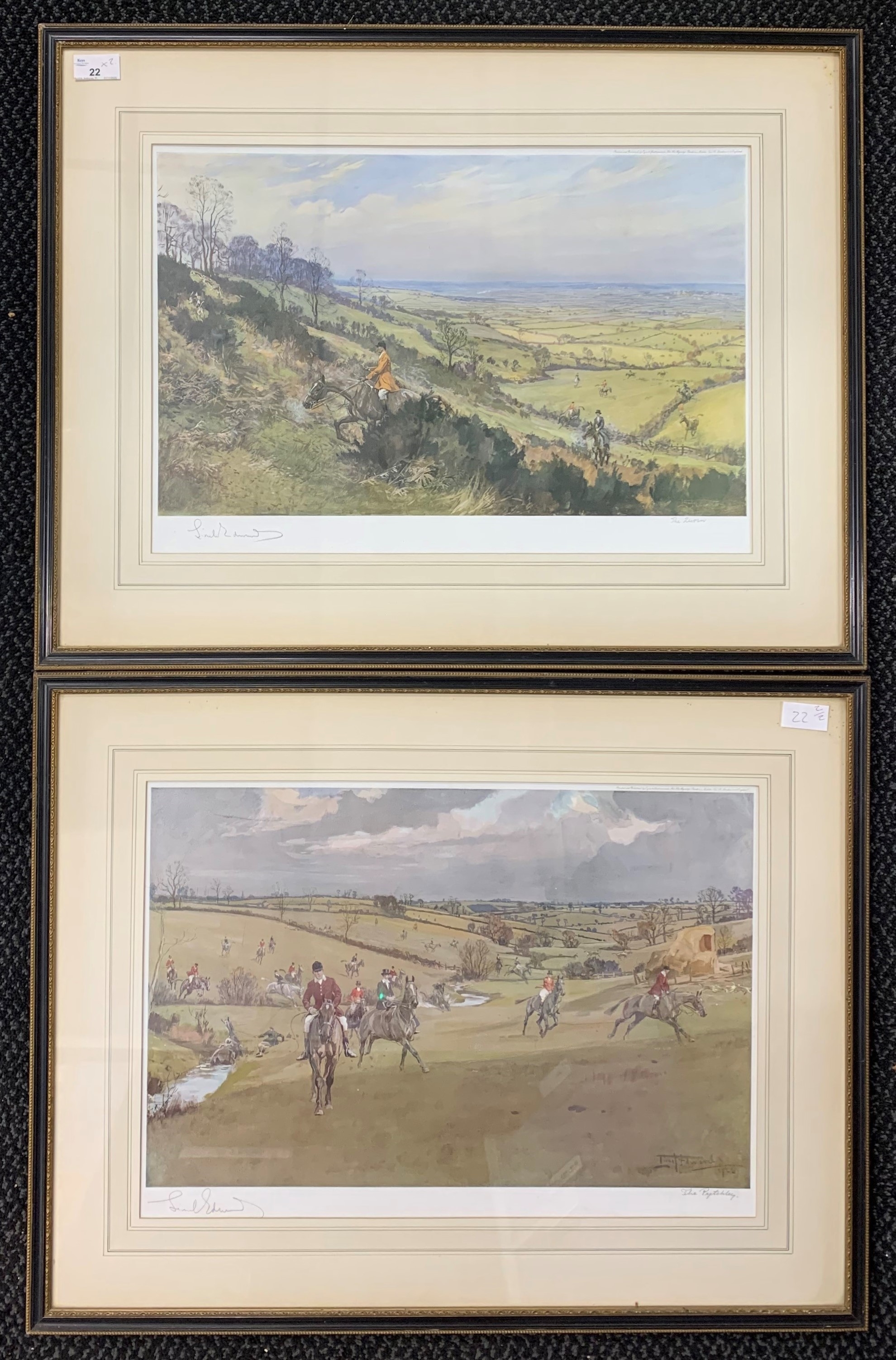 Lionel Edwards | Pair of hunting lithographs in colours | MutualArt