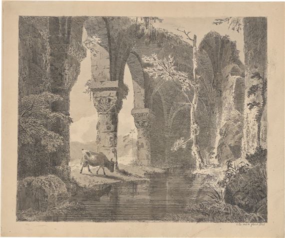 Carl Blechen | Romanische Ruine (1826) | MutualArt