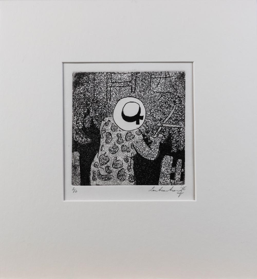 Ian Armstrong | Lady Cutting Hedge (1986) | MutualArt