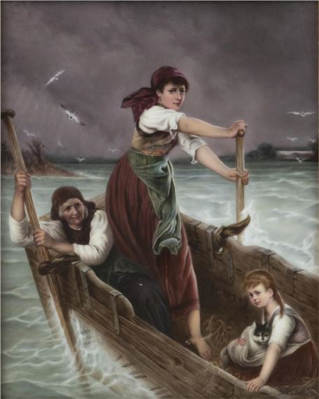 Karl Raupp | Storm on the Chiemsee (19th Century 20th Century) | MutualArt