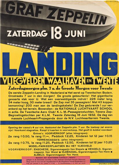 Kees Van Der Laan | Graf Zeppelin / Landing (1932) | MutualArt