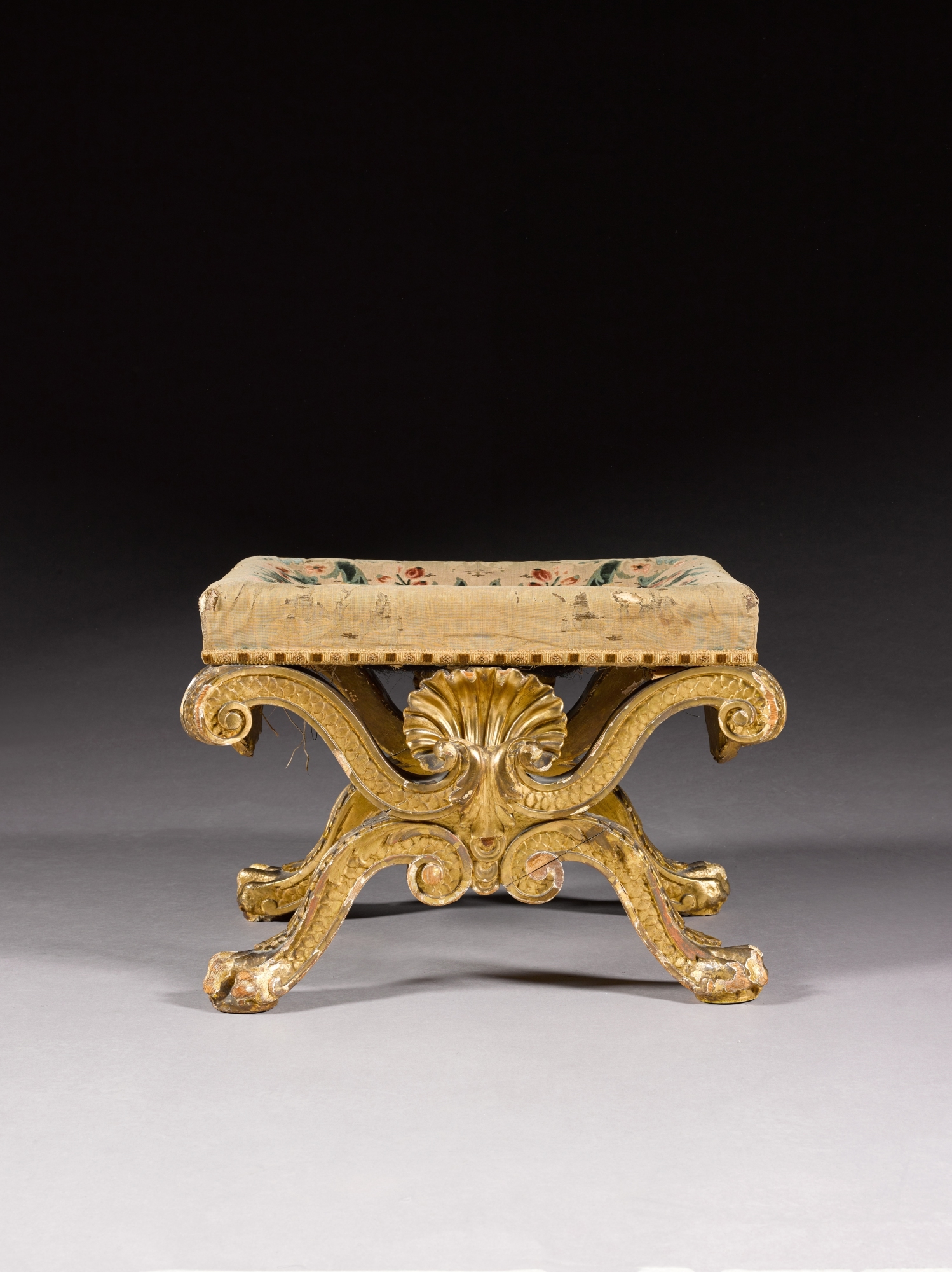 William Kent | A George II X-frame stool (1735 - 1740) | MutualArt