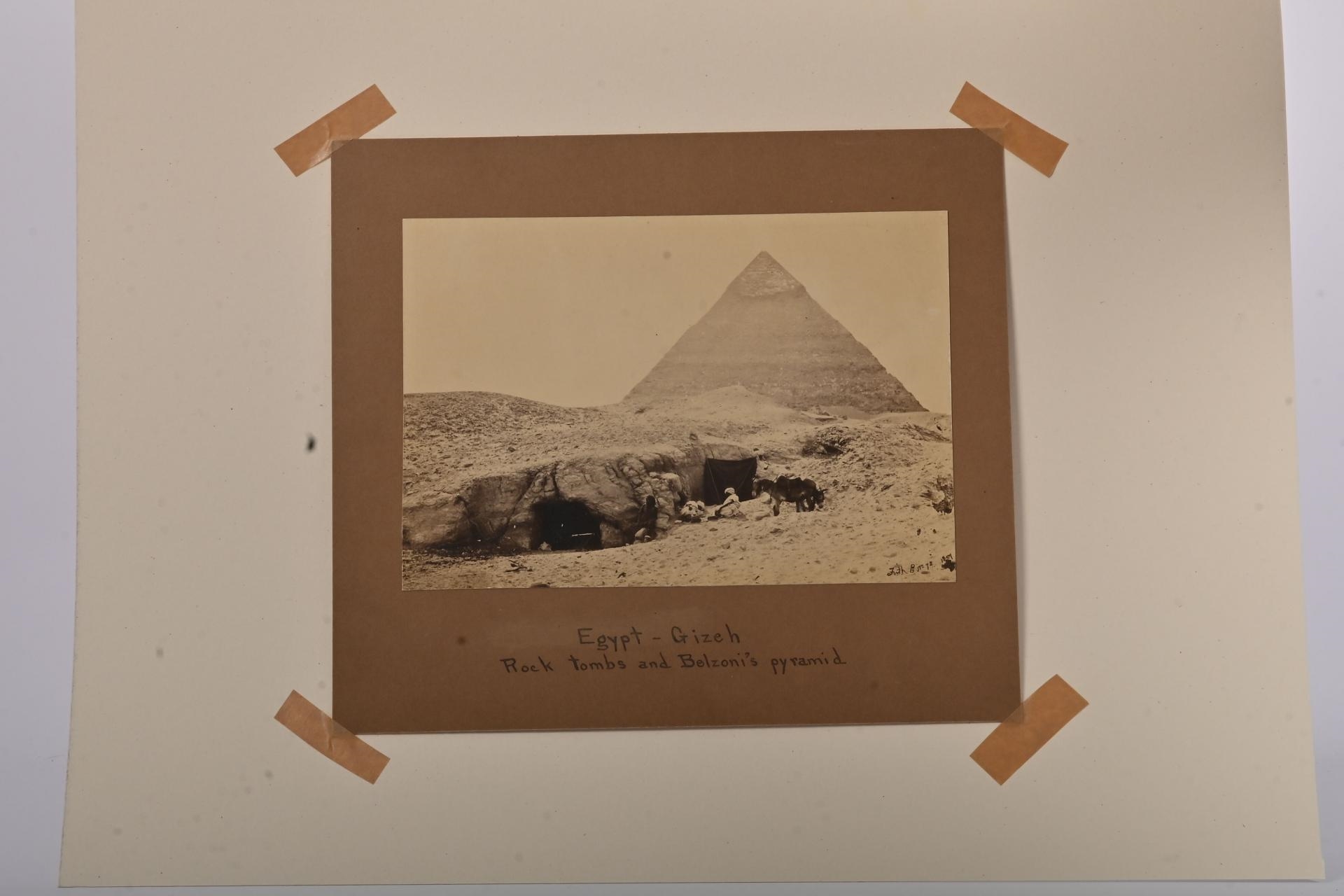 Francis Frith | Pyramide de Gizeh, Tombe de Belzoni (1857) | MutualArt
