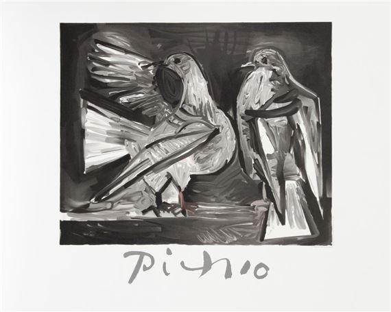 Pablo Picasso | Deux Pigeons (1960) | MutualArt