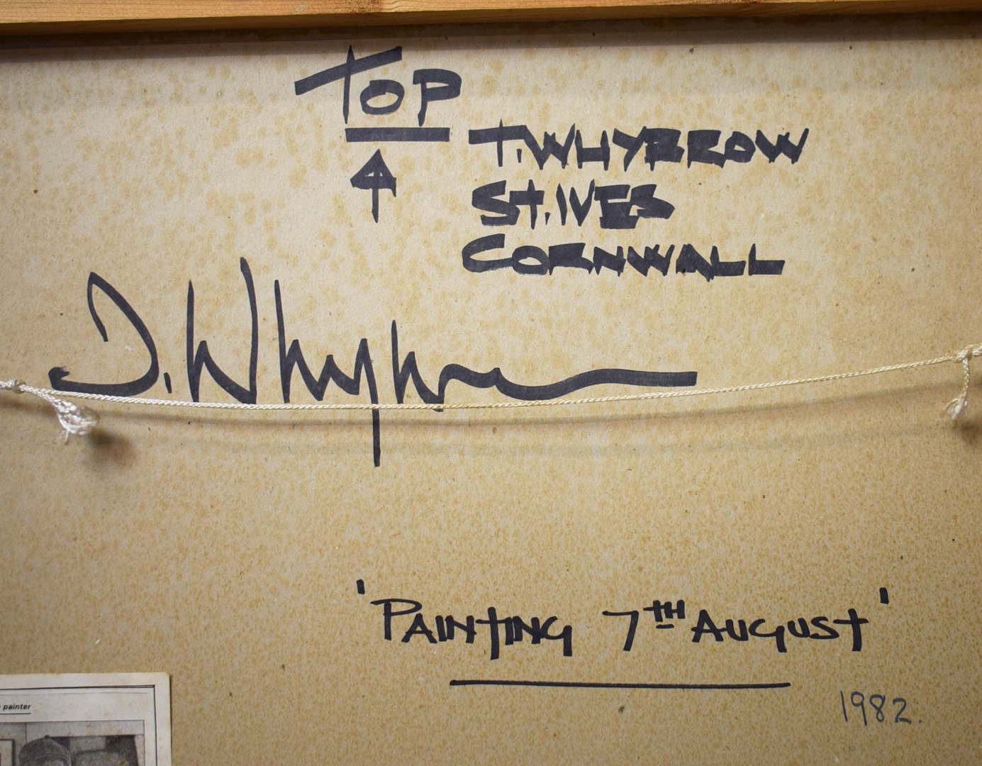 Terry Whybrow | PAINTING 7TH AUGUST | MutualArt