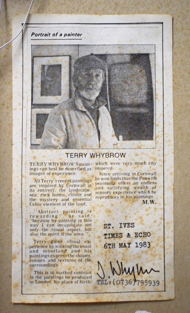 Terry Whybrow | PAINTING 7TH AUGUST | MutualArt
