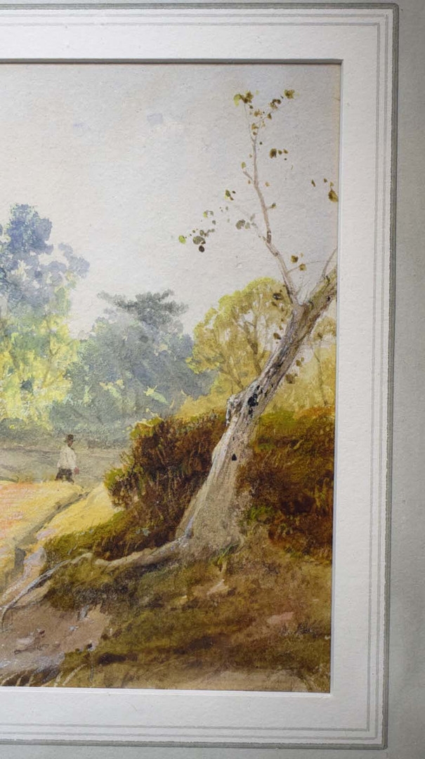 James Baker Pyne | FIGURES SEATED BY A COUNTRY ROAD (1930) | MutualArt