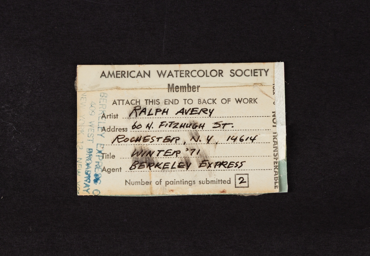 Ralph Avery | Winter (1971) | MutualArt