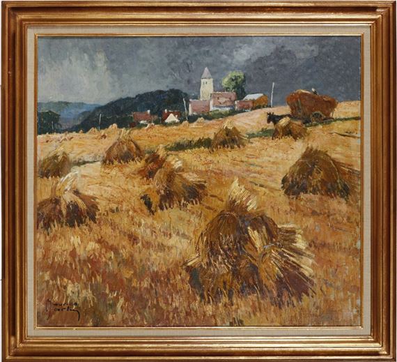Maurice Martin | Field work and village | MutualArt
