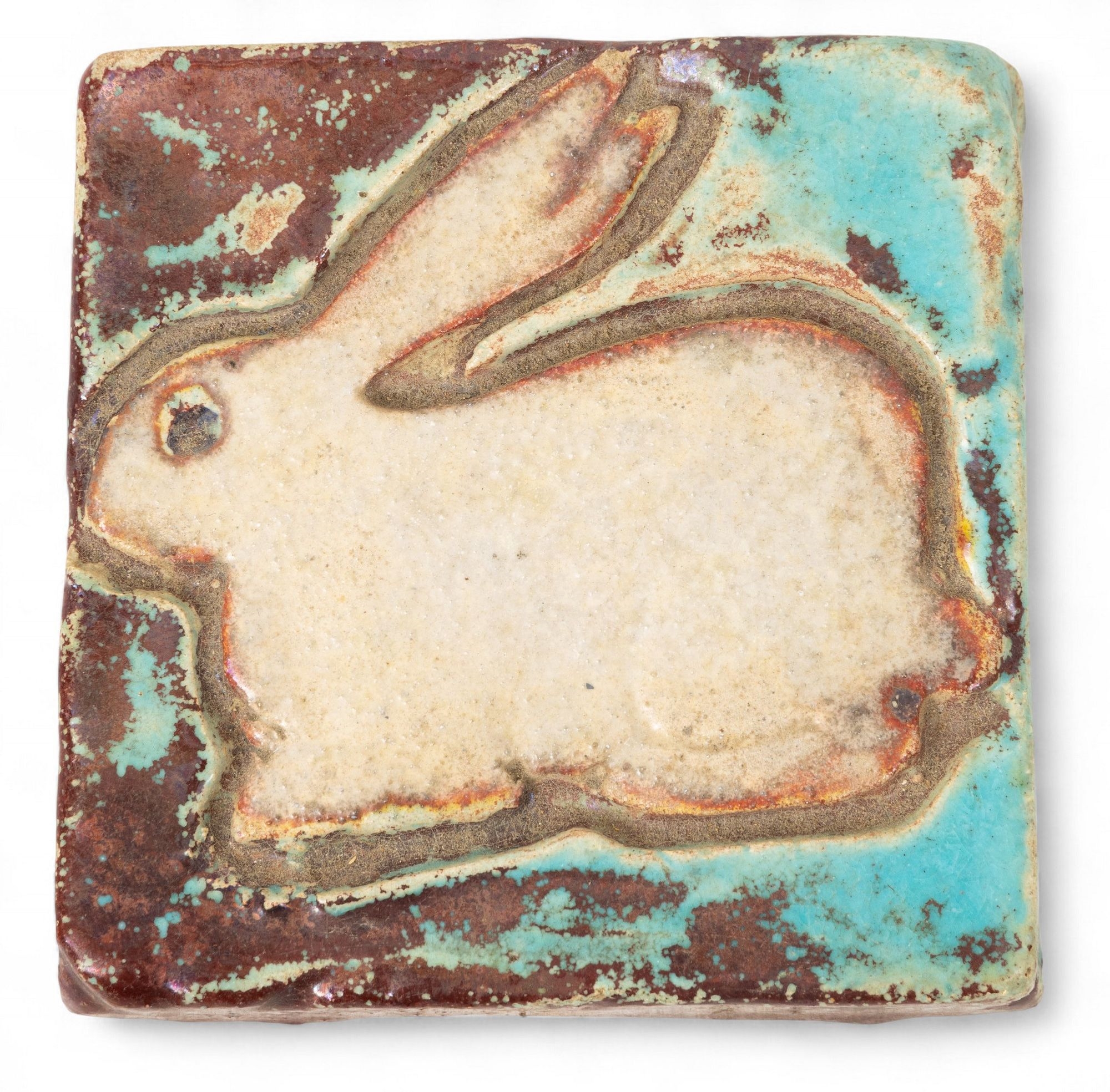 Ira & Ella Peters | Pottery Tile Rabbit | MutualArt
