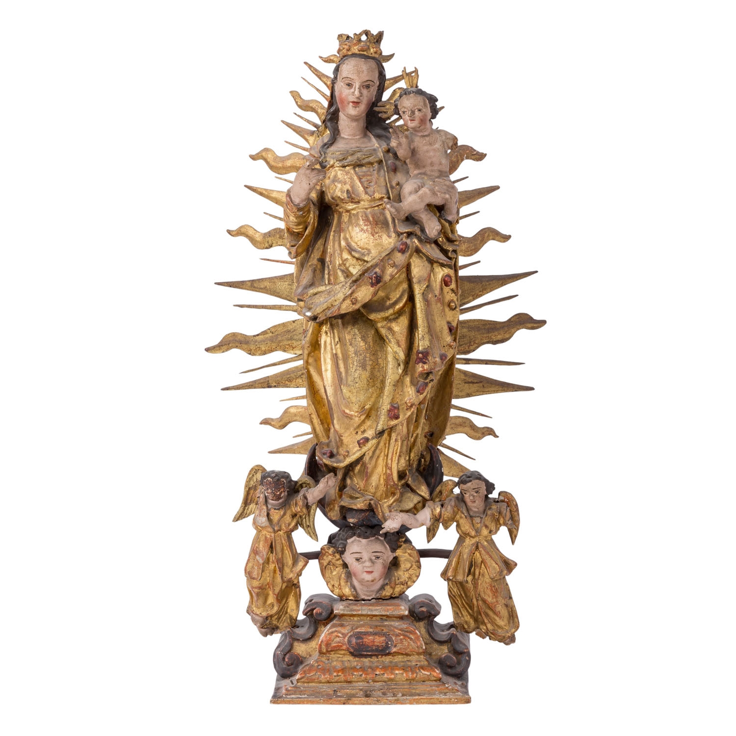 German School, 18th Century | Mondsichelmadonna mit Kind vor Aureole ...