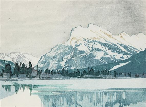 Walter Joseph Phillips | Mt. Rundle, Winter | MutualArt