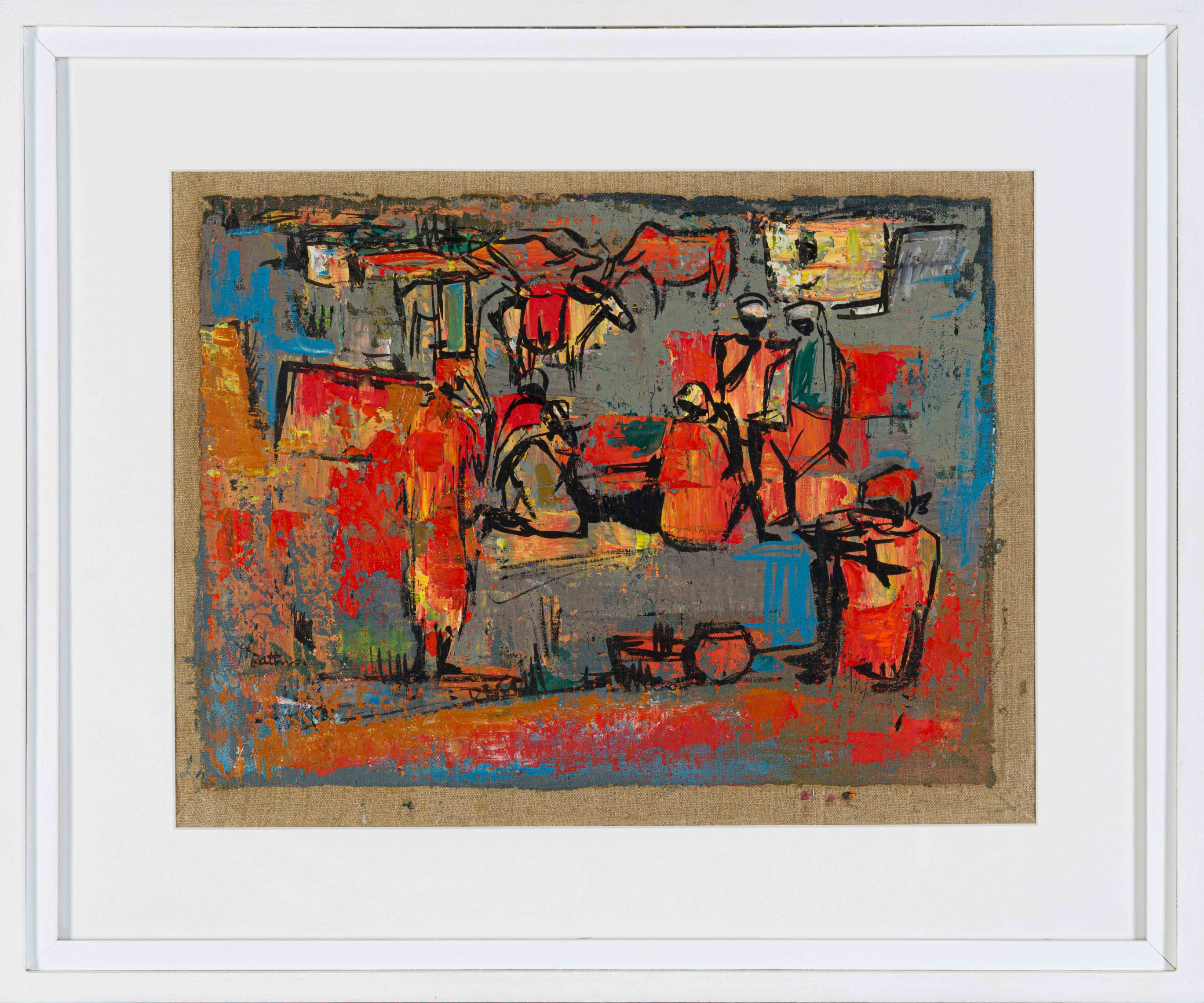 Walter Whall Battiss | Cellist (recto); Group of Figures with Cattle ...