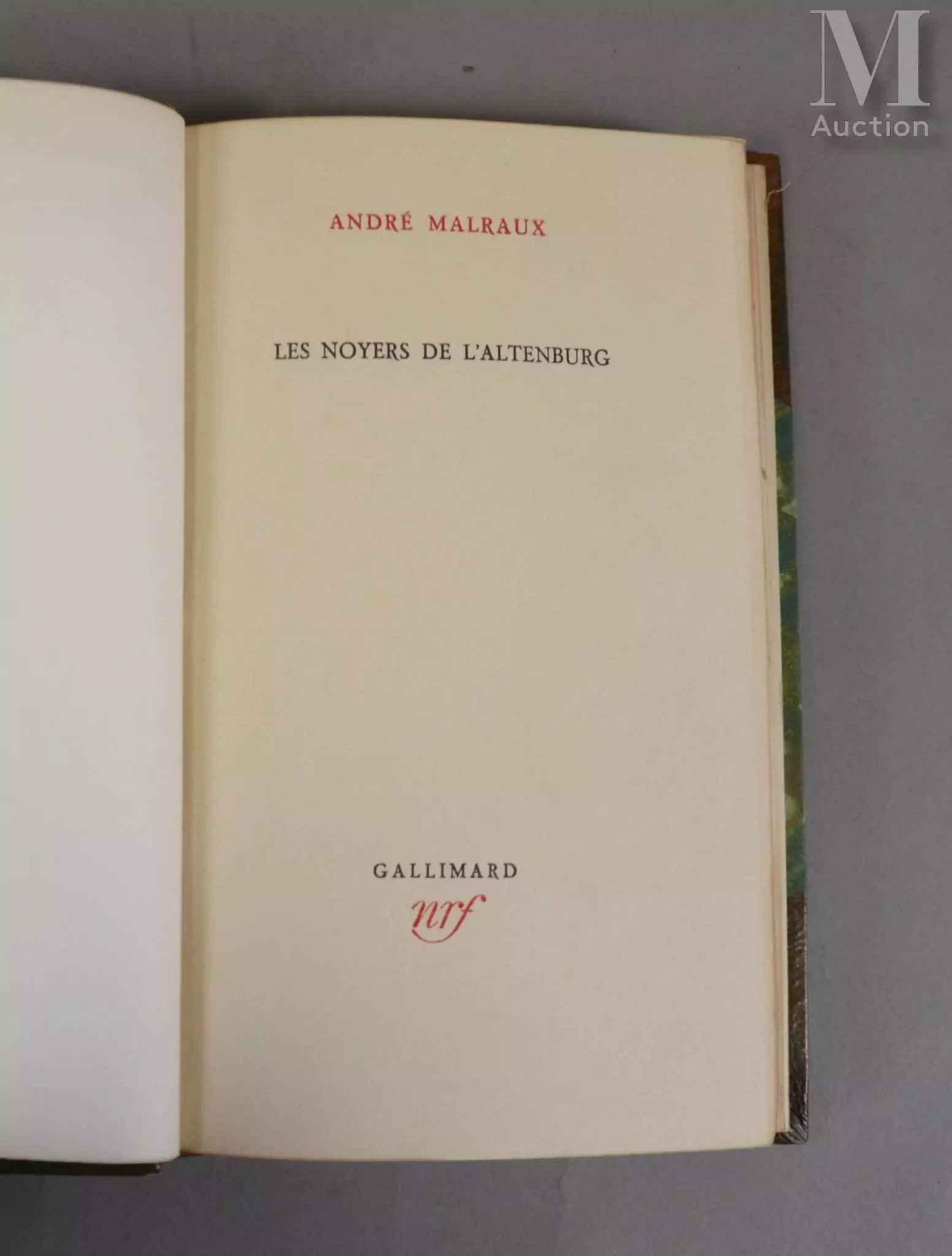 André Malraux | Les Noyers de l'Altenburg (1948) | MutualArt