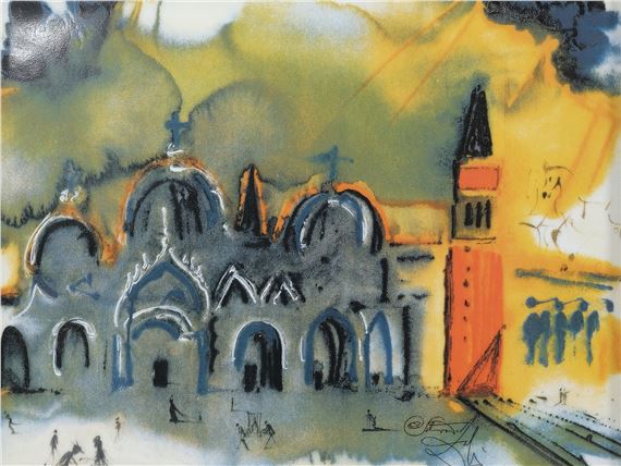 Salvador Dalí | St. Mark’s Square in Venice | MutualArt