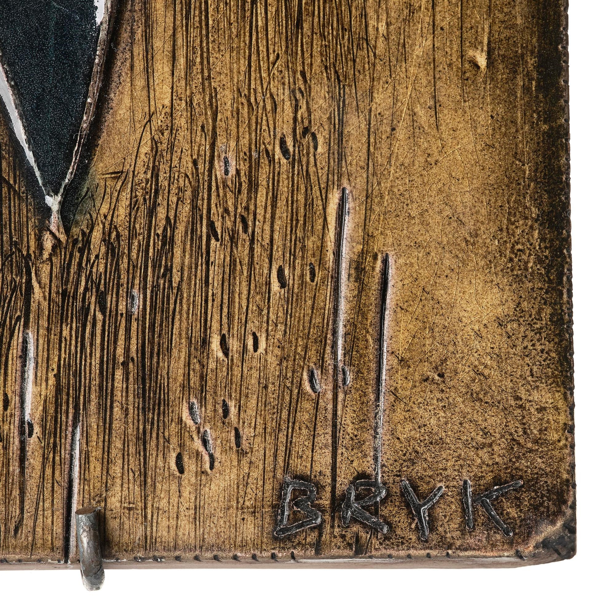 Rut Bryk | a stoneware relief depicting birds (1950s) | MutualArt