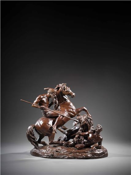 Edouard Gustave Louis Millet de Marcilly | La chasse au lion | MutualArt