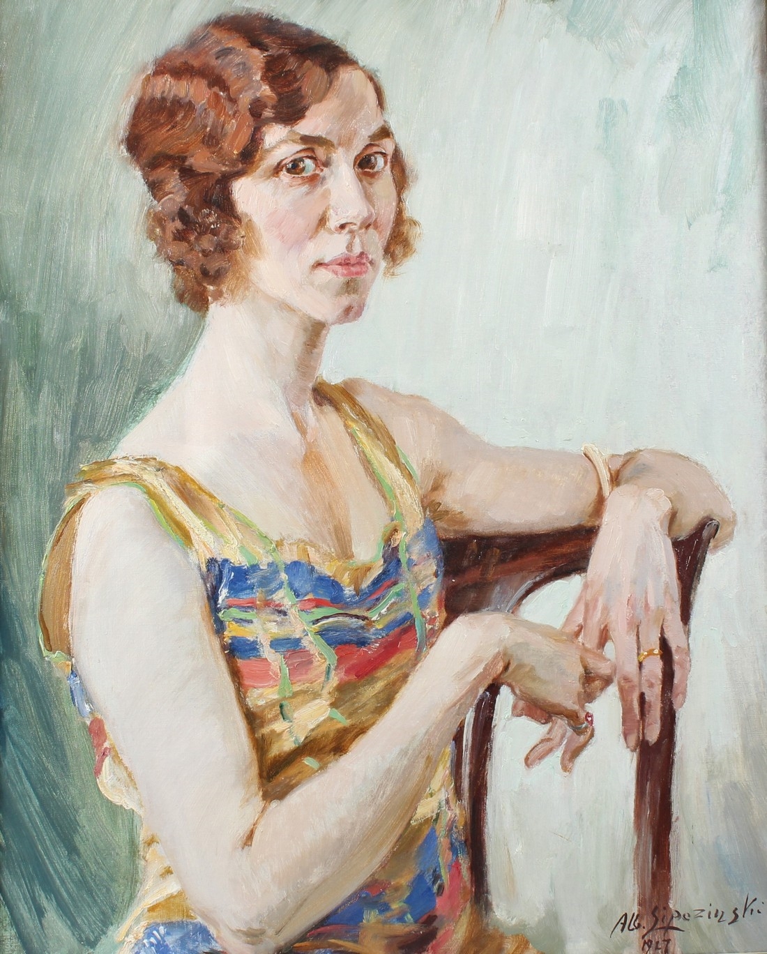 Albert Lipczinski | Portrait of Elizabeth Yates (1927) | MutualArt
