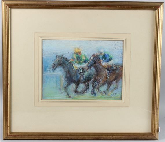 Gilbert Joseph Holiday | Racehorses at full gallop | MutualArt