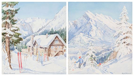 Edward Goodall | Skiing Scenes | MutualArt