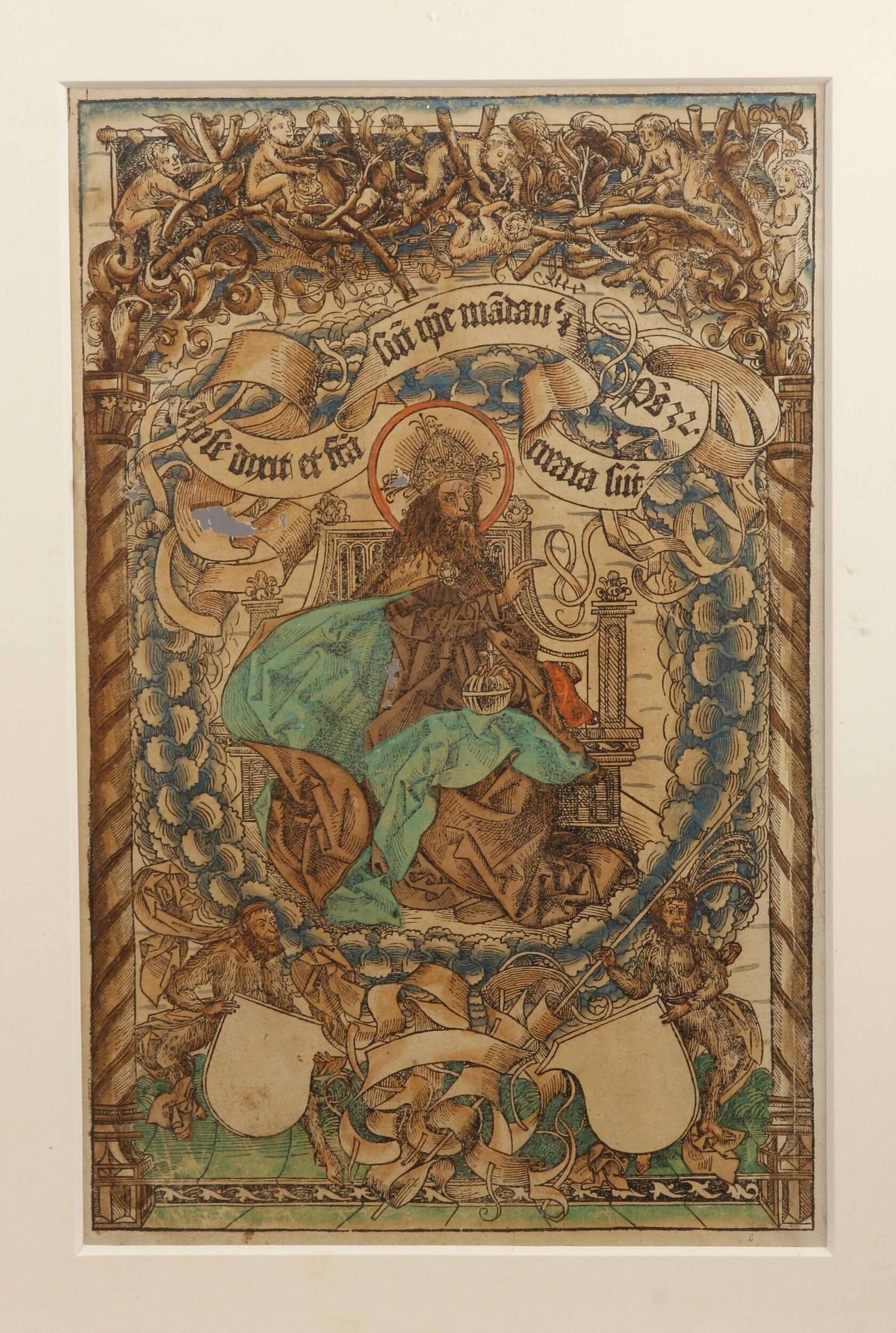 Hartmann Schedel | God the Father creating the world, illustration for ...