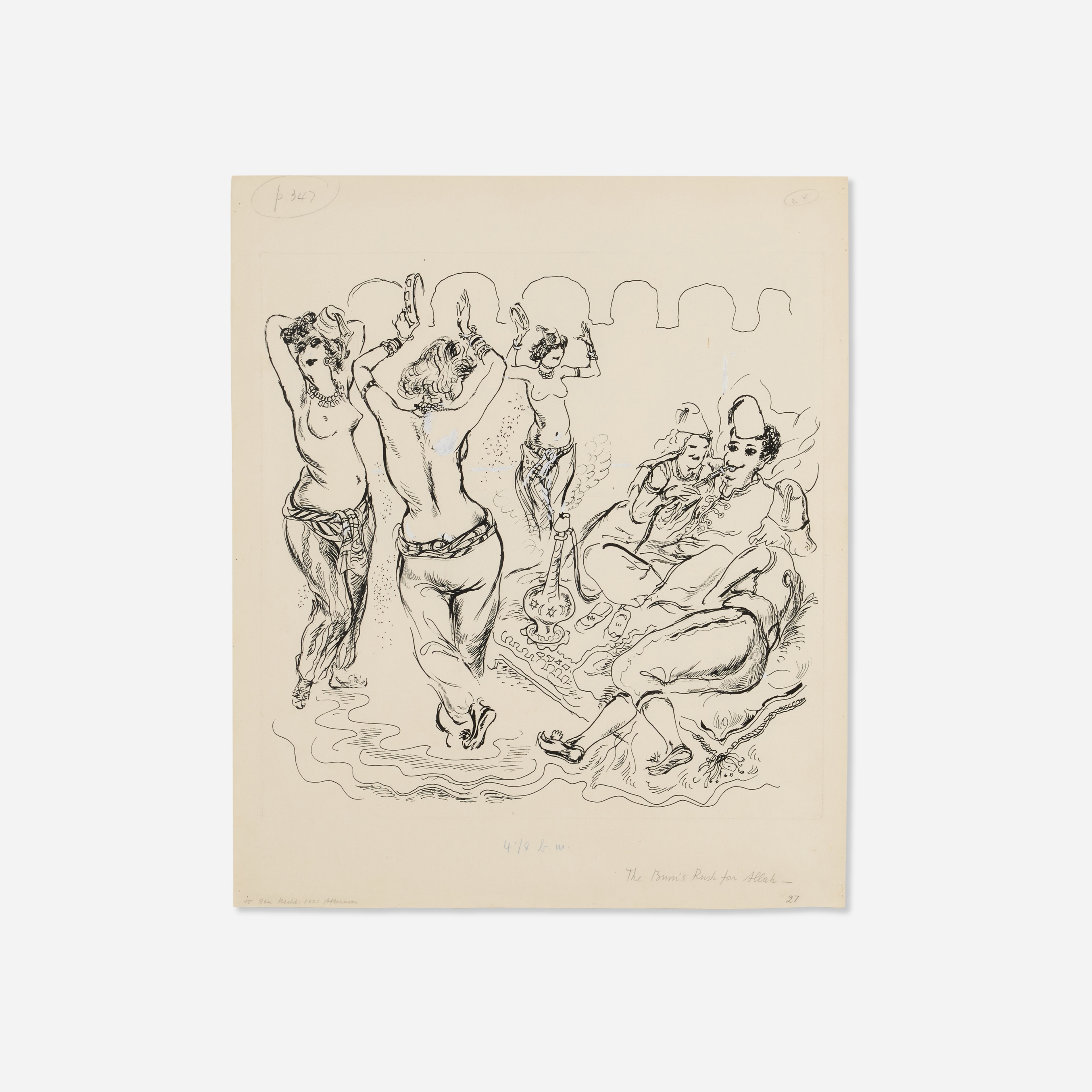 Grosz George | The Bum’s Rush for Allah (1941) | Compare similar artworks | MutualArt