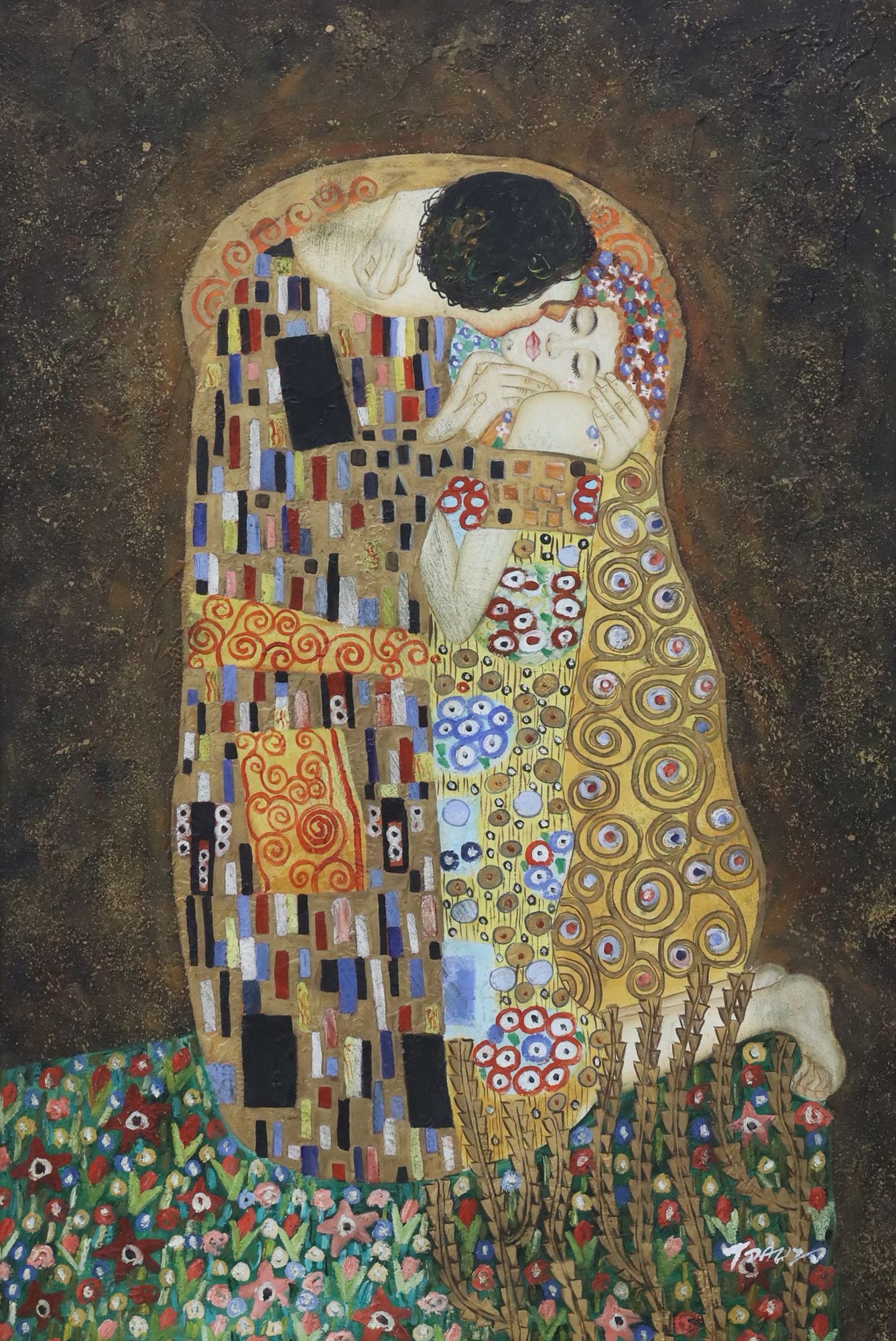 Gustav Klimt | The Kiss | MutualArt